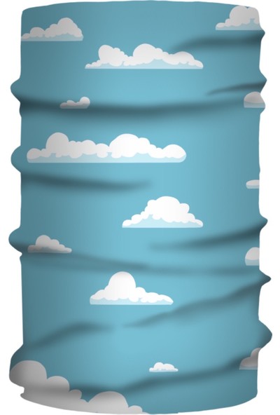 Luma Bulut Desenli Boyunluk - Baf