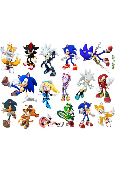 FIY Çıkartmalar Sonic Kirpi Çıkartması Çocuk Yatak Odası Grafiti Dekoratif Duvar Çıkartması 60*45CM