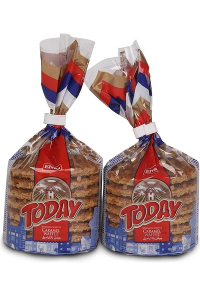 Today Caramel Waffle Torbacık Poşet 176 gr 2li Paket Today Caramel Waffle Torbacık Poşet 176 gr 2li Paket