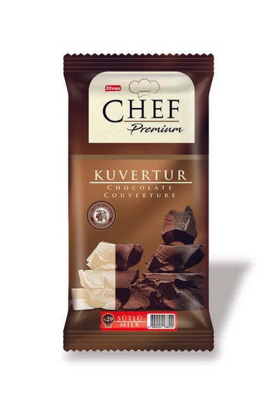 Chef Premium Yüzde 29 Sütlü Mini Kuvertür 200 gr (1ADET) Chef Premium Yüzde 29 Sütlü Mini Kuvertür 200 gr (1ADET)