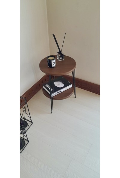 Dekokap Mdf Ceviz Yan Sehpa