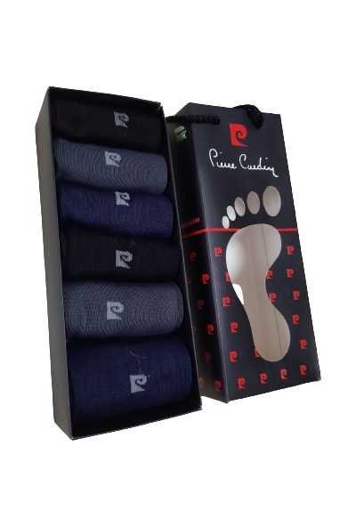 Pierre Cardin 6'lı Özel Kutulu Erkek Dizaltı Bambu Çorap Yumuşak Dokulu
