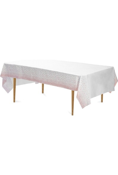 Masa Örtüsü Su Geçirmez ve Yağ Geçirmez Polka Nokta Parti Masa Örtüsü Ev Toz Geçirmez Peva Parti Masa Örtüsü