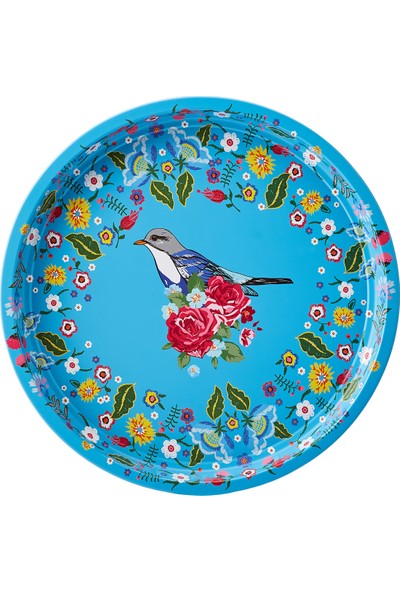 Karaca Flores Mavi Tepsi 35 cm