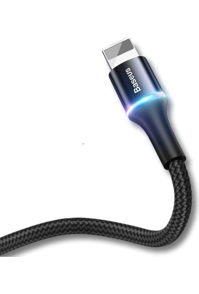 Baseus iPhone ve iPad Uyumlu LED Işıklı Hızlı Şarj ve Uzun Data Kablosu - 2 Metre Baseus iPhone ve iPad Uyumlu LED Işıklı Hızlı Şarj ve Uzun Data Kablosu - 2 Metre