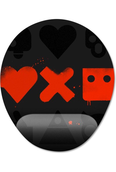 Pixxa Love Death & Robots Bilek Destekli Mousepad Model - 1 Oval Pixxa Love Death & Robots Bilek Destekli Mousepad Model - 1 Oval