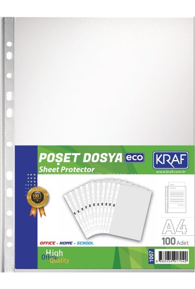 Kraf Ekonomik Poşet Dosya 100'LÜ Kraf Ekonomik Poşet Dosya 100'LÜ