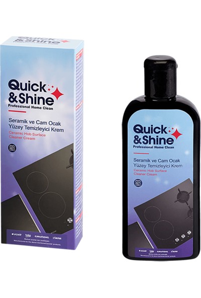 Quick&shine Seramik ve Cam Ocak Yüzey Temizleyici Krem 235 ml Quick&shine Seramik ve Cam Ocak Yüzey Temizleyici Krem 235 ml