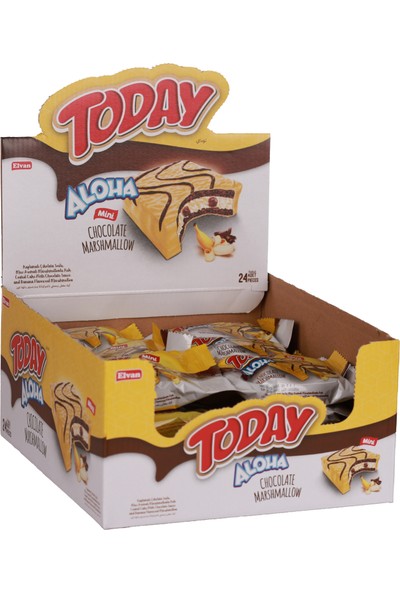 Elvan Aloha Mini Muzlu Marshmallowlu Kek 20 gr 24'lü