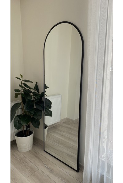 Ersan Dizayn Metal Çerçeve Siyah Boy Aynası (Ayaksızdır)