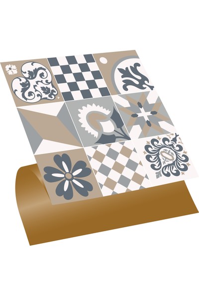 Kendinden Yapışkanlı Karma Kahve Desenli Pvc Karo 30X30 cm (4 Adet) 0,36 M2 Kendinden Yapışkanlı Karma Kahve Desenli Pvc Karo 30X30 cm (4 Adet) 0,36 M2