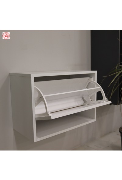 Özceden Antre Hol Asma Ayakkabılık Beyaz Mdf
