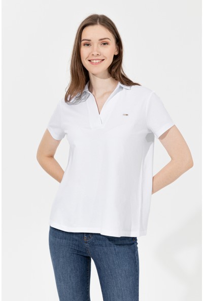 U.S. Polo Assn. Kadın Beyaz T-Shirt 50253141-VR013