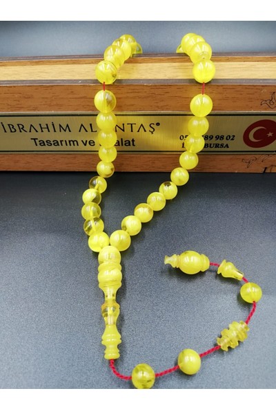 İbrahim Altıntaş Limon Küre Sistemli Kehribar Tespih