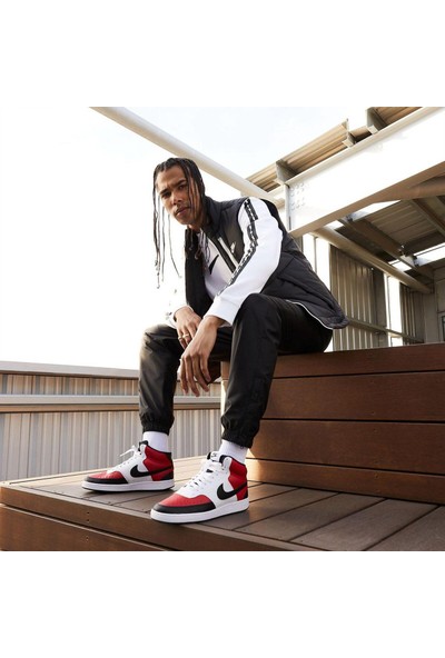 Nike Court Vısıon Mıd Nba - Erkek Bilekli Spor Ayakkabı - DM1186-600