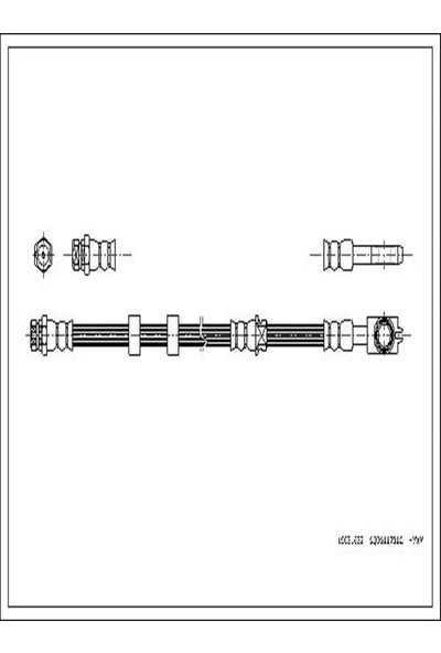 19031632 On Fren Hortumu Fabia 00-07 Polo 01- Cordoba 02- Ibiza Iv V 02- Roomster 06 6Q0611701B (WM387146)