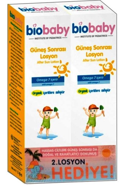 Biobaby Güneş Sonrası Losyon 100 ml Kofre 1+1 Ekonomik Set