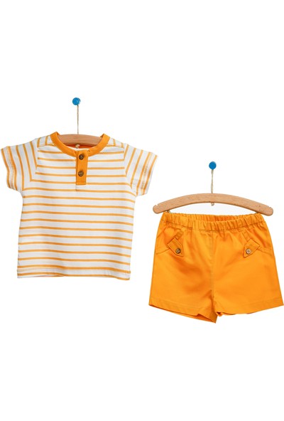 Hello Baby Hellobaby Basic Keylines Erkek Bebek Tshirt-Şort Takım Hello Baby Hellobaby Basic Keylines Erkek Bebek Tshirt-Şort Takım
