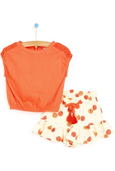 Hello Baby Hellobaby Hello Berry Kız Modelli Bebek Bluz- Fırfırlı Şort Hello Baby Hellobaby Hello Berry Kız Modelli Bebek Bluz- Fırfırlı Şort