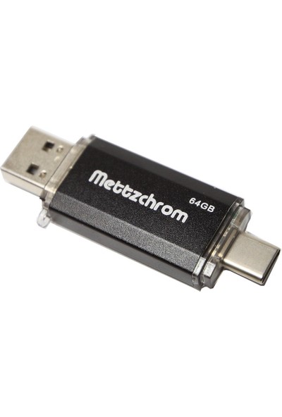 Mettzchrom 64GB Otg Flaş Flash Disk Bellek USB ve Typc-E Uyumlu Otg Bellek Mettzchrom 64GB Otg Flaş Flash Disk Bellek USB ve Typc-E Uyumlu Otg Bellek