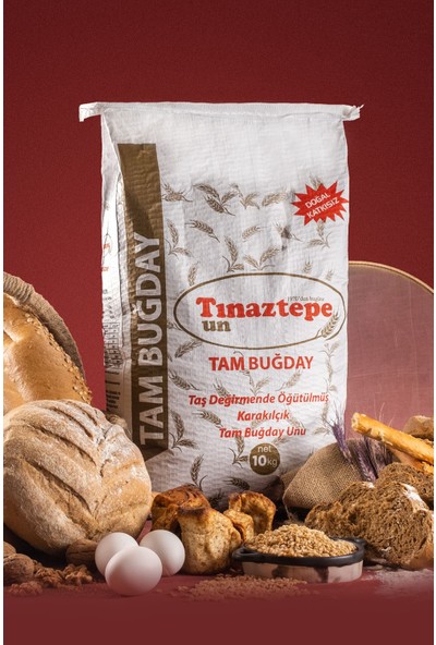 Tınaztepe Karakılçık Taş Değirmen Tam Buğday Unu 10 kg