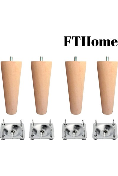 FT Home Fthome Ahşap Koltuk Ayağı - Sehpa Ayağı - Baza Ayağı- Mobilya Ayağı 4'lüset FT Home Fthome Ahşap Koltuk Ayağı - Sehpa Ayağı - Baza Ayağı- Mobilya Ayağı 4'lüset