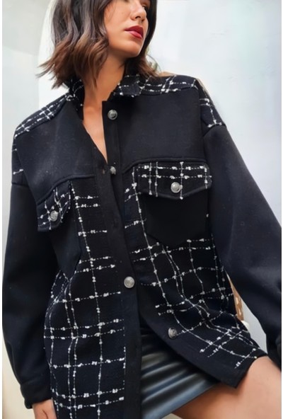 Uranusmia Siyah Desenli Gömlek