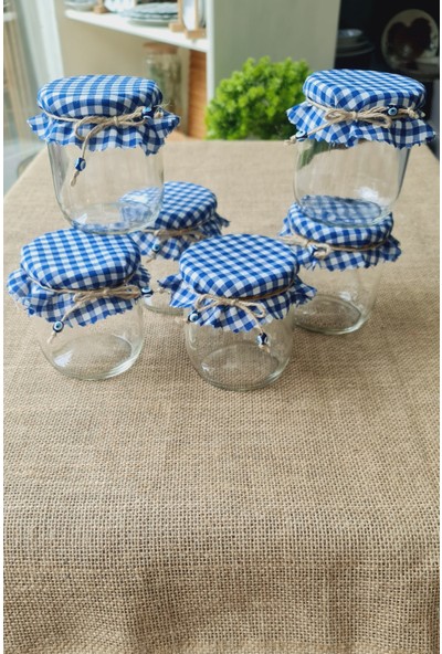 Gulhanile Kavanoz Kapağı Örtüsü Bonesi 6 Adet