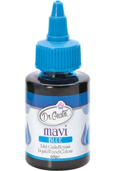 Dr. Gusto Su Bazlı Likit Gıda Boyası 60 G Mavi Dr. Gusto Su Bazlı Likit Gıda Boyası 60 G Mavi