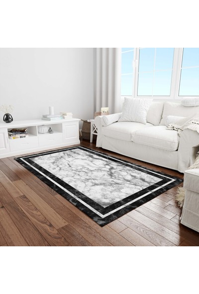 YTR Home Ytr Home Dijital Baskı Kaymaz Taban Yıkanabilir Halı  M1028-1