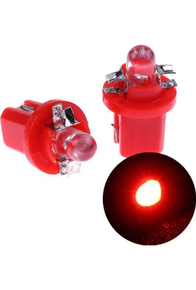 LED T5 B8,5d 1smd LED Gösterge Ampulü Kırmızı
