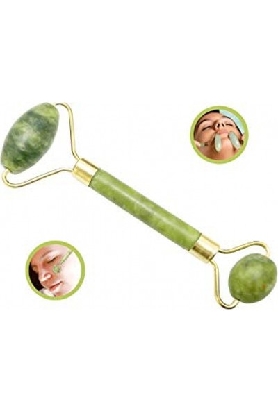 Mabes Jade Roler 2'li Yeşim Taşı Yüz Masaj Aleti