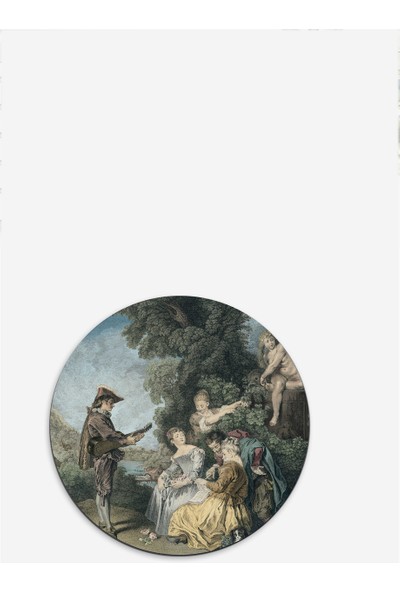 Gizeo Concept Antoine Watteau La Leçon Desenli Mouse Pad Gizeo Concept Antoine Watteau La Leçon Desenli Mouse Pad