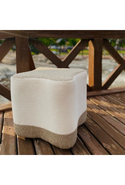 Toruga Home Bone Puf Bench 42X40CM Rahat ve Konforlu Dekoratif Puf Koltuk Toruga Home Bone Puf Bench 42X40CM Rahat ve Konforlu Dekoratif Puf Koltuk