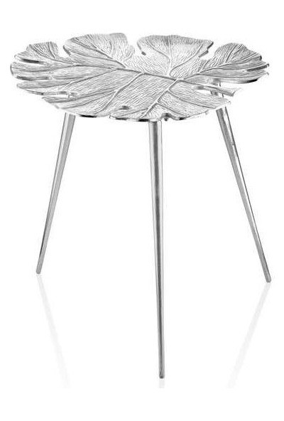 Klas Home Decor Alder Yan Sehpa Silver Klas Home Decor Alder Yan Sehpa Silver