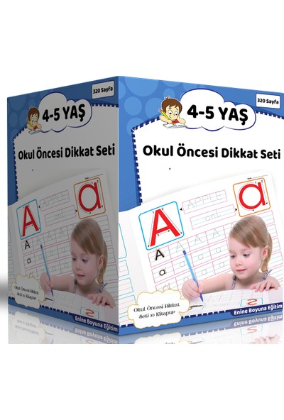 Okul Öncesi 4-5 Yaş Dikkat Seti (Ciltli)