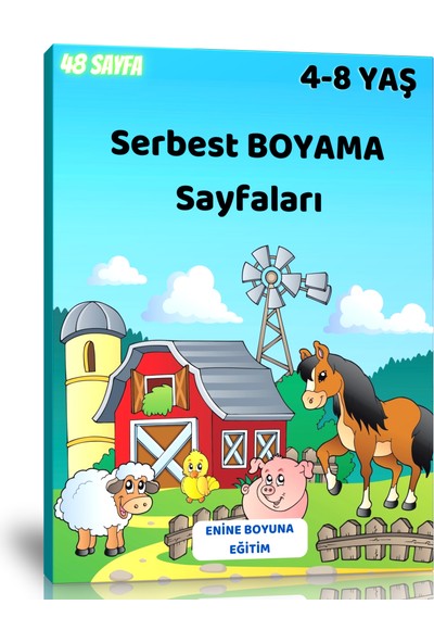 Serbest Boyama Sayfaları (4-8 Yaş Için) (Ciltli) Serbest Boyama Sayfaları (4-8 Yaş Için) (Ciltli)