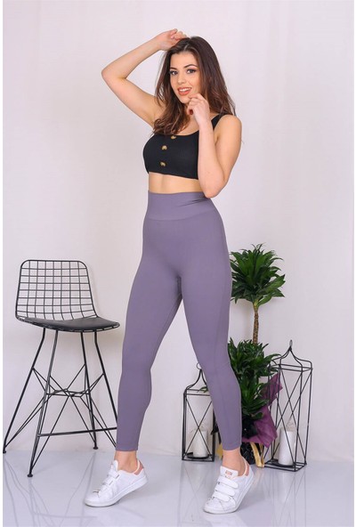 Neşeli Butik Kadın Yüksek Bel Toparlayıcı Dikişsiz Tayt HKN001