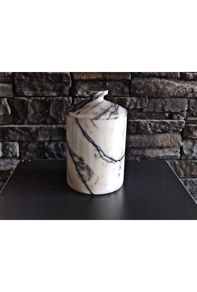 Polen Stone Mor Leylak Mermer Şekerlik/unluk/baharatlık