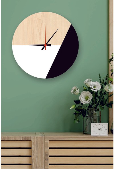 Home Trend 3 Renk Modern Tasarım Dekoratif Duvar Saati Home Trend 3 Renk Modern Tasarım Dekoratif Duvar Saati
