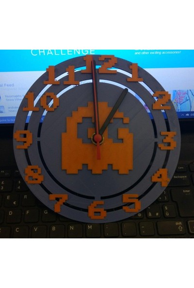 Yzcstore Pac-Man Duvar Saati Plastik Aparat Yzcstore Pac-Man Duvar Saati Plastik Aparat