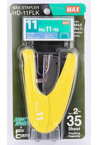 Berlin Shop Max Küçük Zımba Makinası Vaimo 30-35 Sy No:11 Sarı HD-11FLK