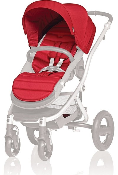 Britax Römer Affinity 2 Bebek Arabası Gri Kumaş Beyaz kasa + Kırmızı Renk Paketi Britax Römer Affinity 2 Bebek Arabası Gri Kumaş Beyaz kasa + Kırmızı Renk Paketi