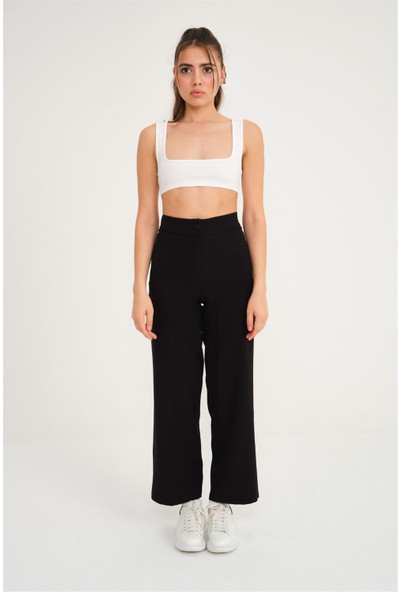 Fineapple Ala x Fineapple Siyah Palazzo Pantolon Fineapple Ala x Fineapple Siyah Palazzo Pantolon