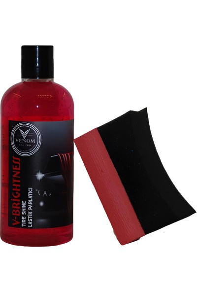 Venom V-Brightness Lastik Parlatıcı Jel & Sünger 480ML Venom V-Brightness Lastik Parlatıcı Jel & Sünger 480ML