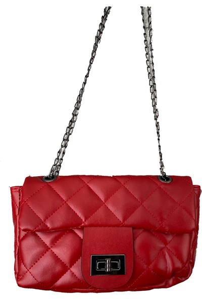 Babush Zincirli Kırmızı Çanta