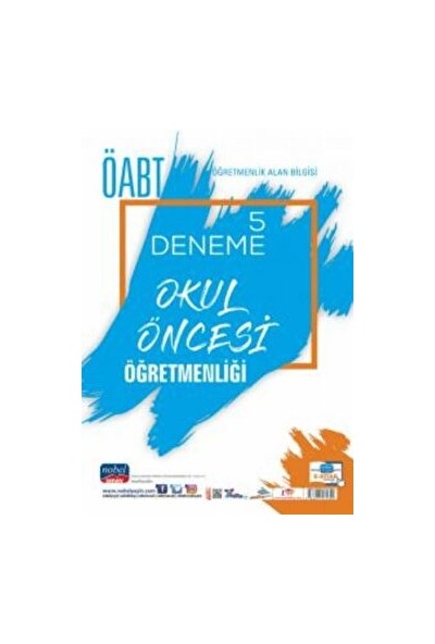 Nobel Sınav Yayınları Öabt Okul Öncesi Öğretmenliği Öğretmenlik Alan Bilgisi 5 Deneme Nobel Sınav Yayınları Öabt Okul Öncesi Öğretmenliği Öğretmenlik Alan Bilgisi 5 Deneme