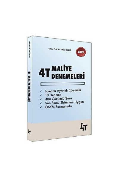 4T Yayınları 4t Maliye Denemeleri