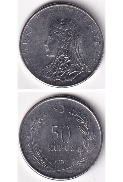 Benim Koleksiyonum 50 Kuruş (1976) Çil Eski Madeni Para