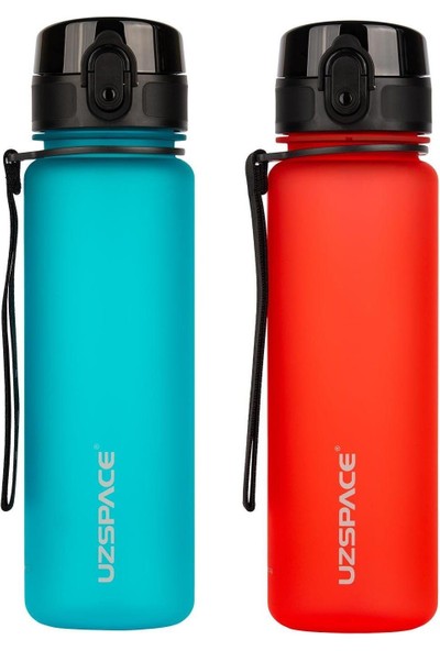 Uzspace 2X500 ml Mavi ve Kırmızı Kırılmaz Tritan Matara Suluk Seti - Çocuk ve Yetişkin Için Uzspace 2X500 ml Mavi ve Kırmızı Kırılmaz Tritan Matara Suluk Seti - Çocuk ve Yetişkin Için